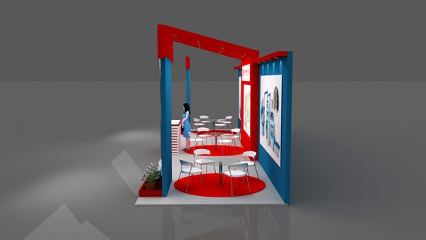 3D 3 SIDE OPEN STAND model - TurboSquid 1989811