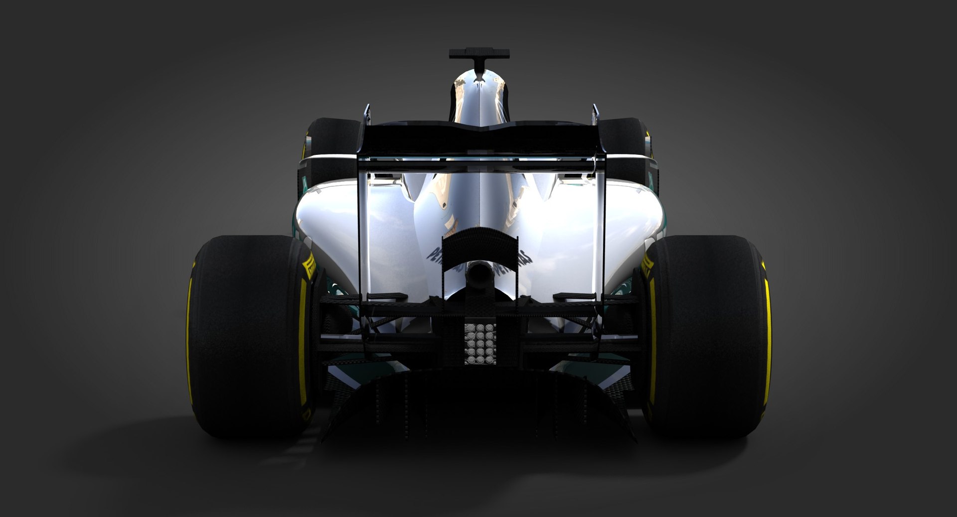 3d Mercedes F1 W07 Hybrid Model