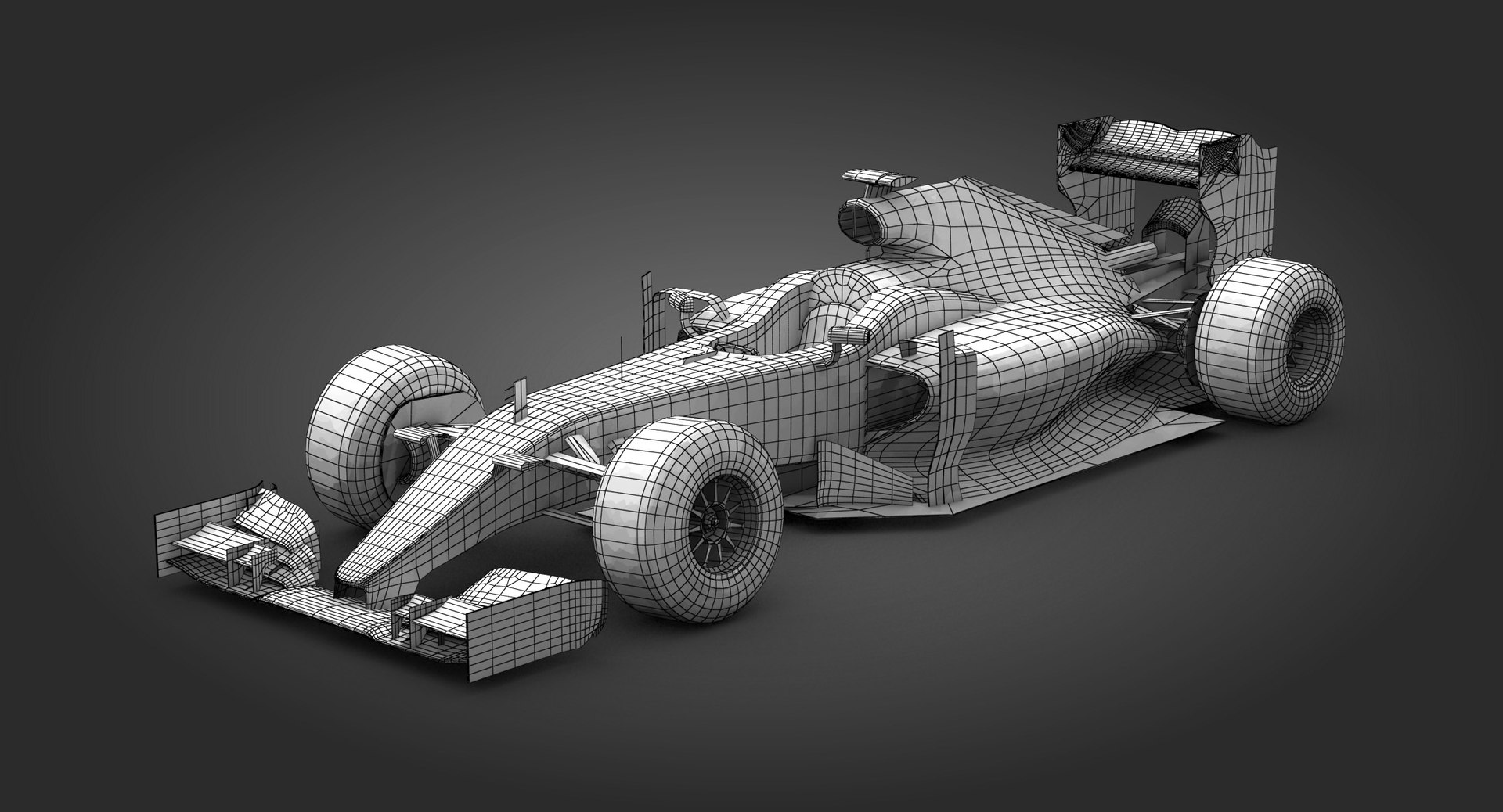 3d Mercedes F1 W07 Hybrid Model