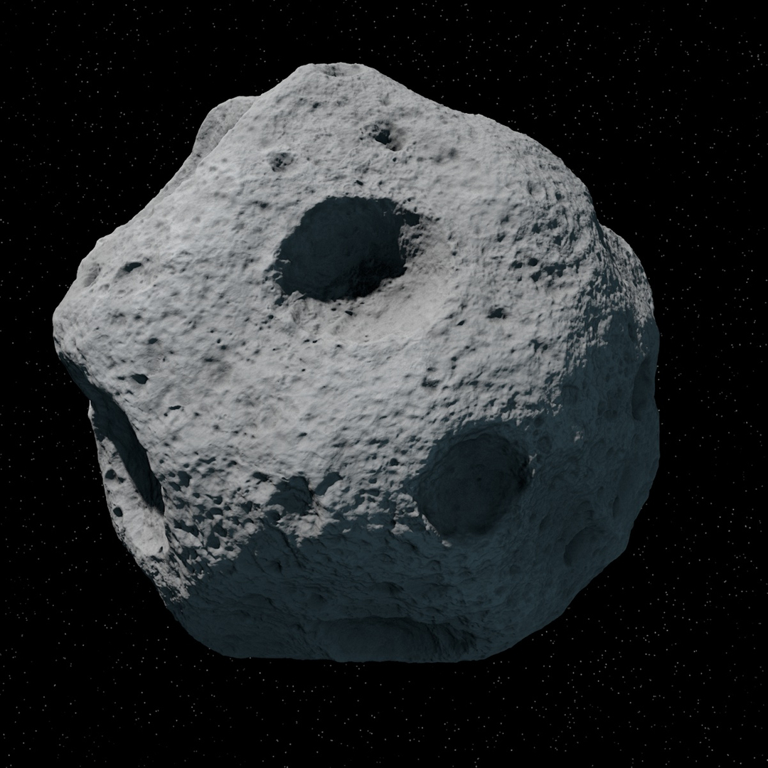 3d asteroid meteoroid rock