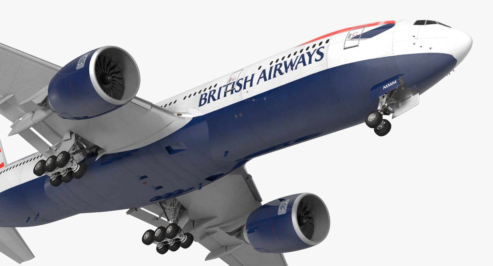 3d model boeing 777 200lr british airways