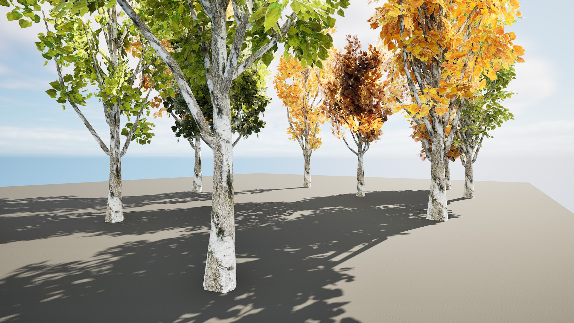 Low poly Italian Poplar trees 3d pack 3D - TurboSquid 2181962