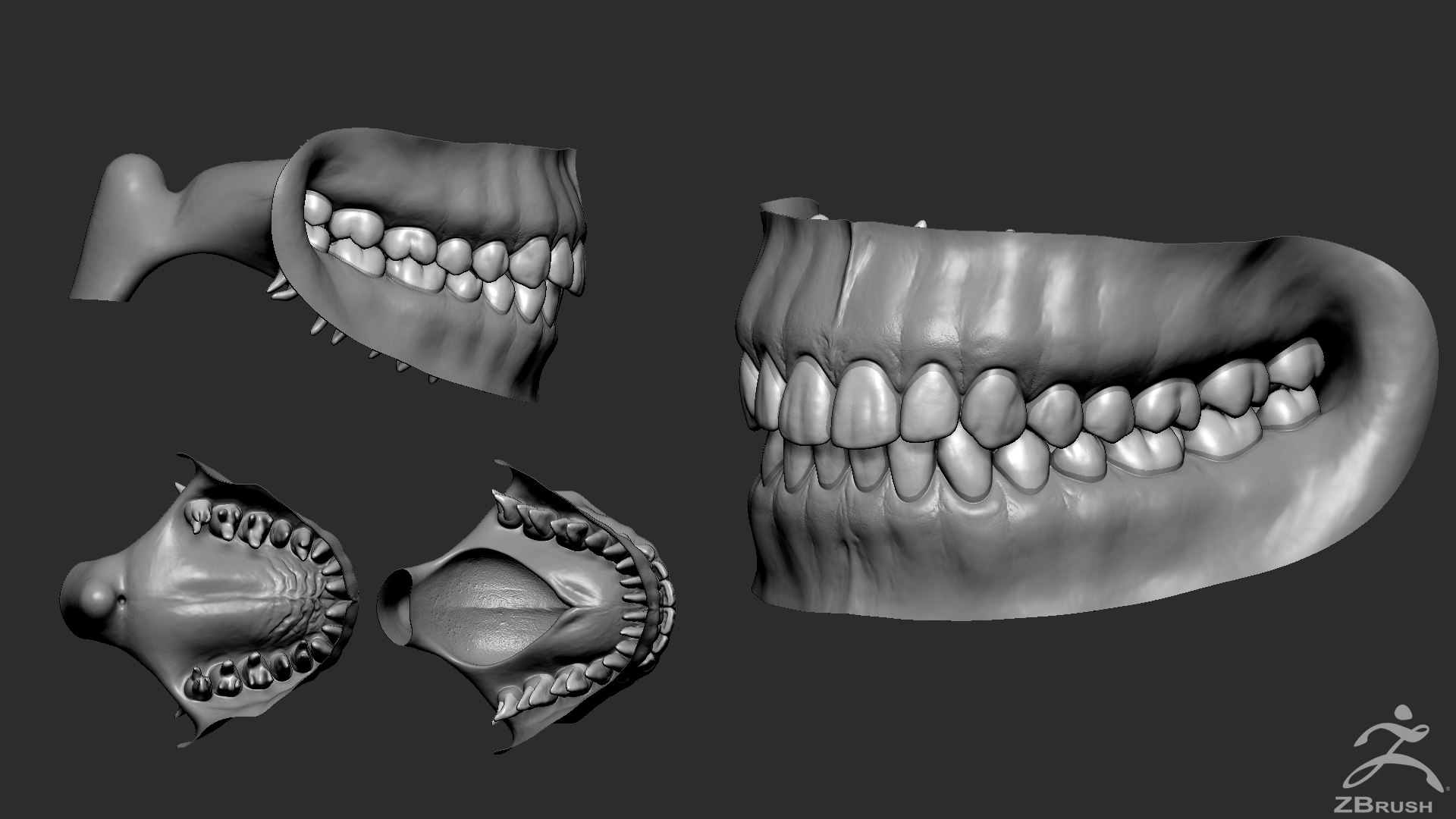 3D High Poly Mouth Model - TurboSquid 1780218