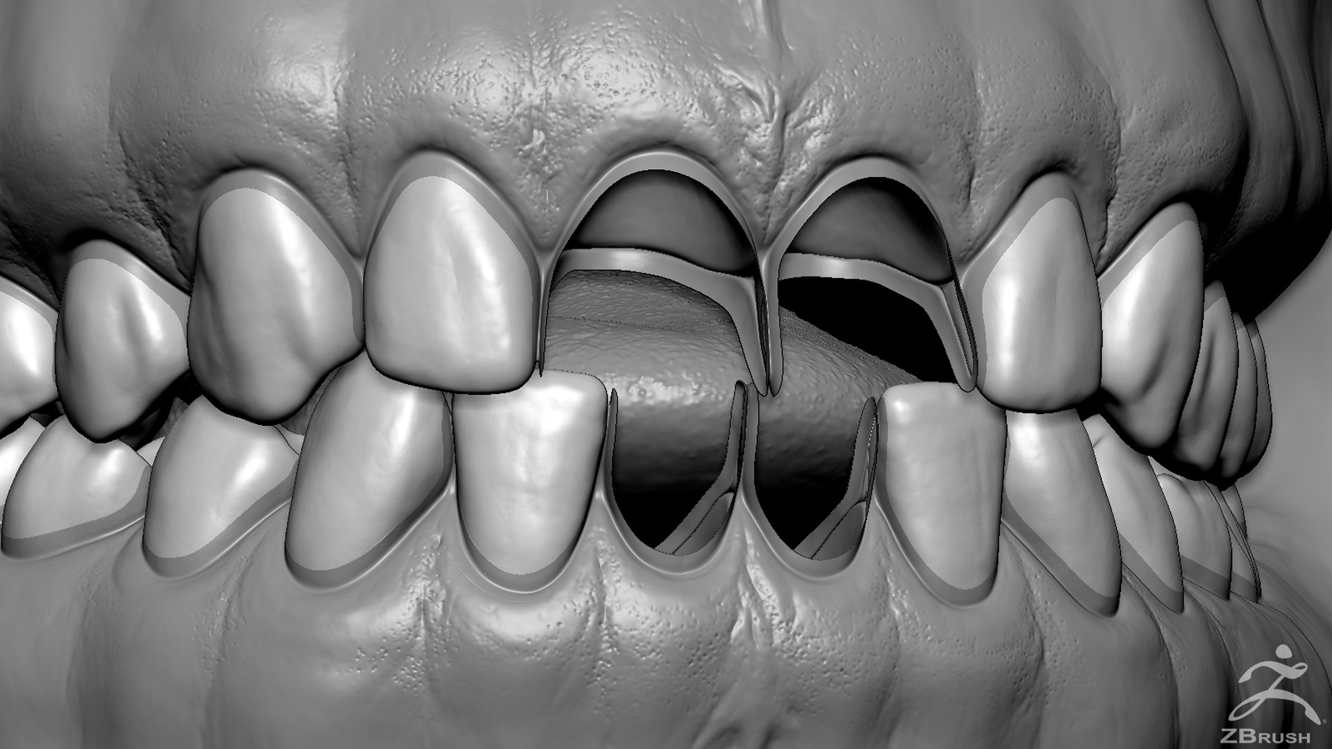 3D High Poly Mouth Model - TurboSquid 1780218