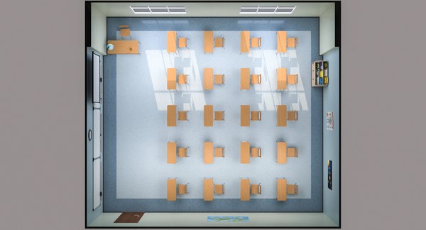 modelo 3d Escuela Aula Interior Modelo 3D - TurboSquid 1433964