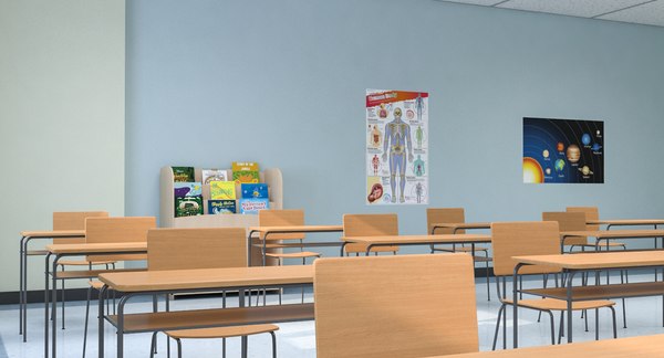 modelo 3d Escuela Aula Interior Modelo 3D - TurboSquid 1433964