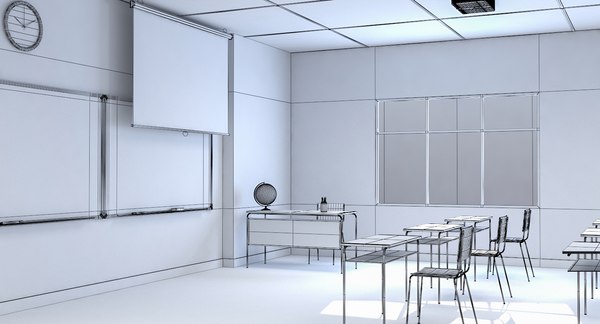 modelo 3d Escuela Aula Interior Modelo 3D - TurboSquid 1433964