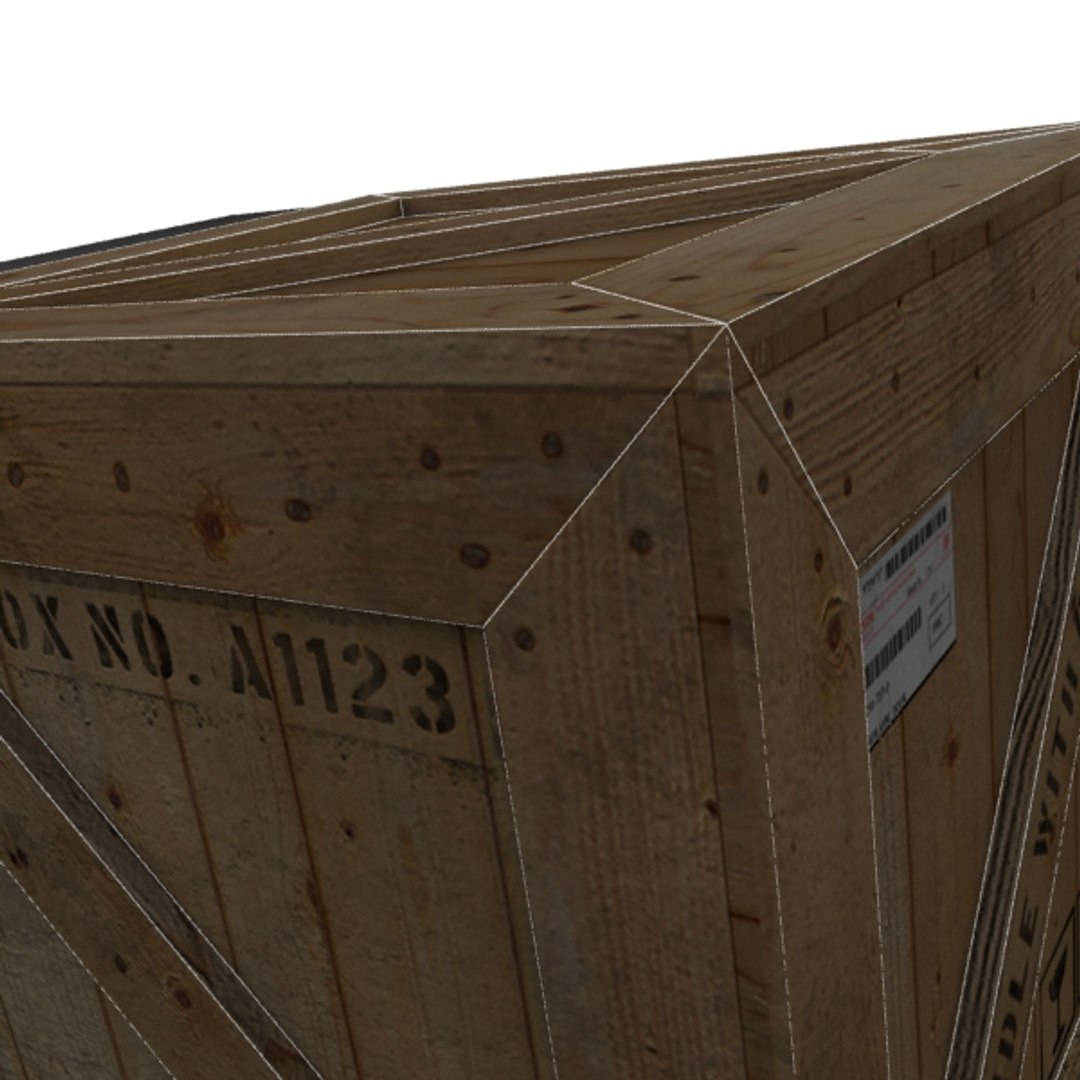 wood carton 3d max