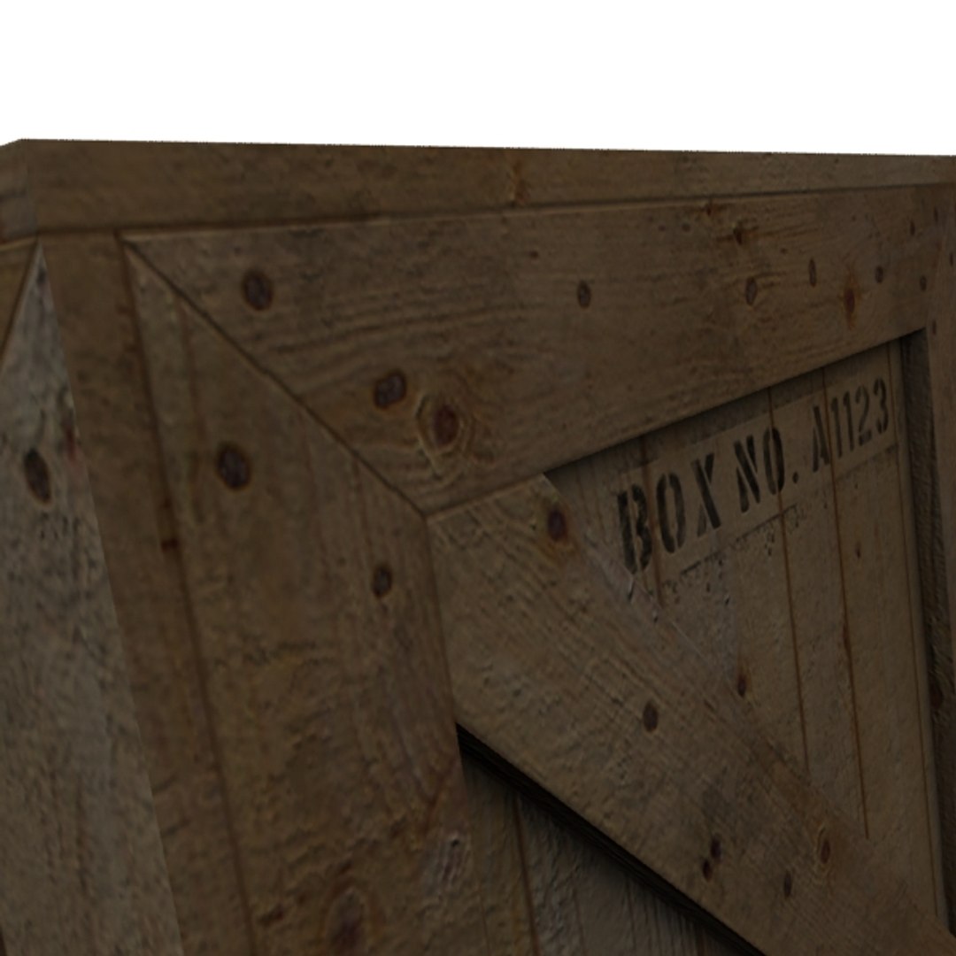 wood carton 3d max
