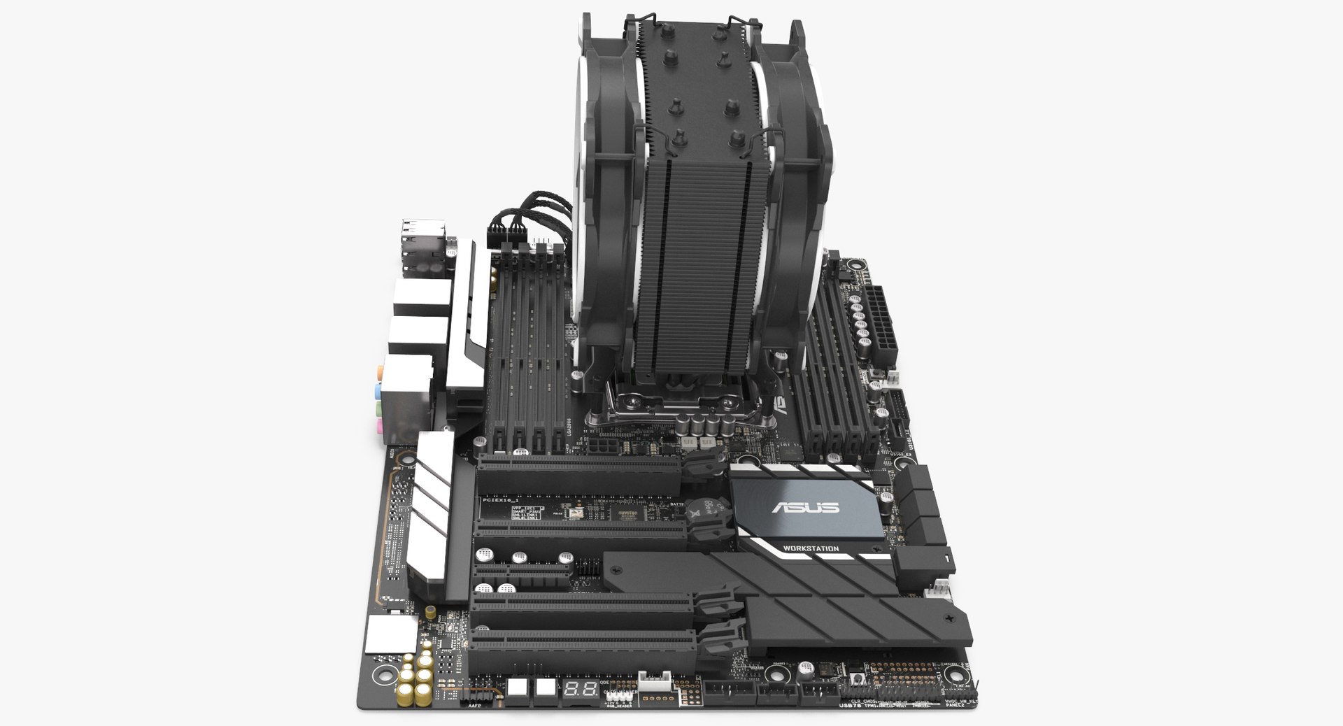 3D asus motherboard cpu model - TurboSquid 1424071