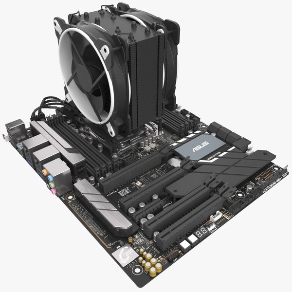 Asus motherboard cpu ram 3D model - TurboSquid 1424081