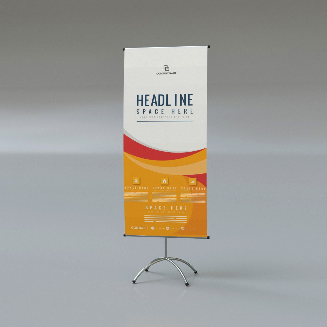 Minimal Metal Standee 3D Model - TurboSquid 1775152