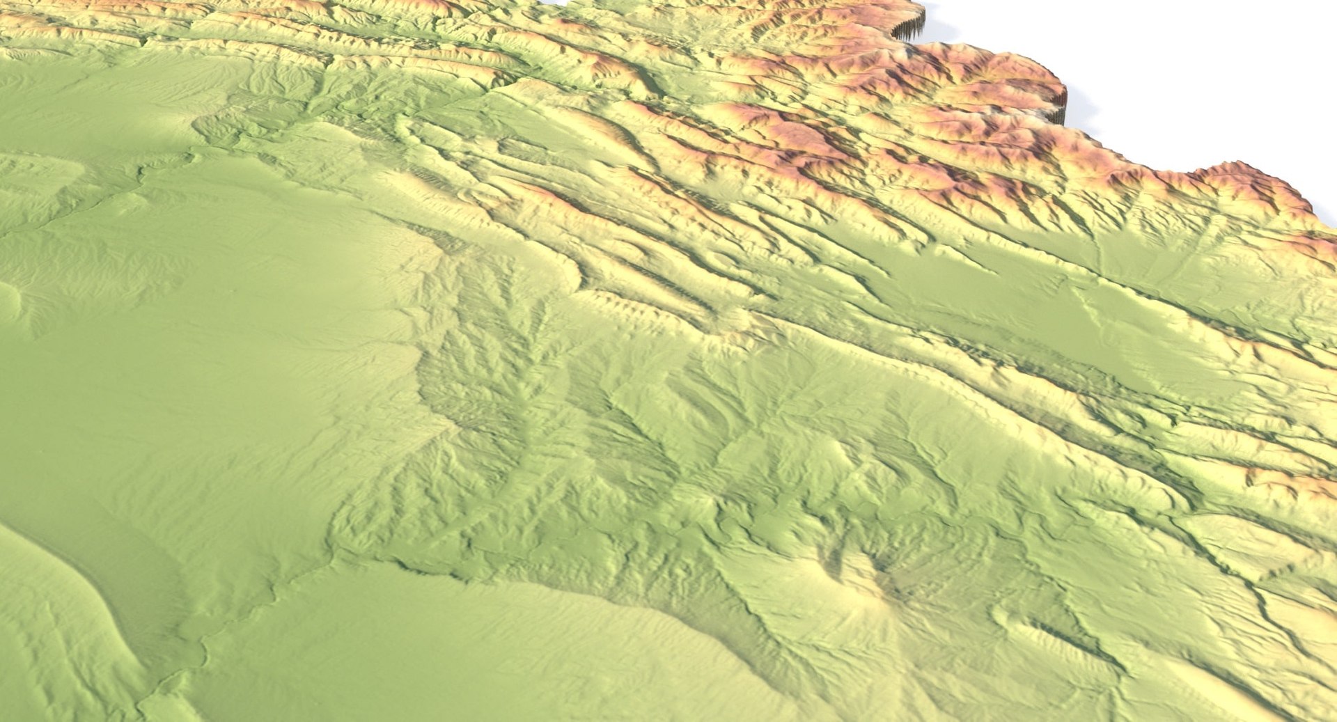 Iraq Terrain 3D Map 3D model - TurboSquid 2095106