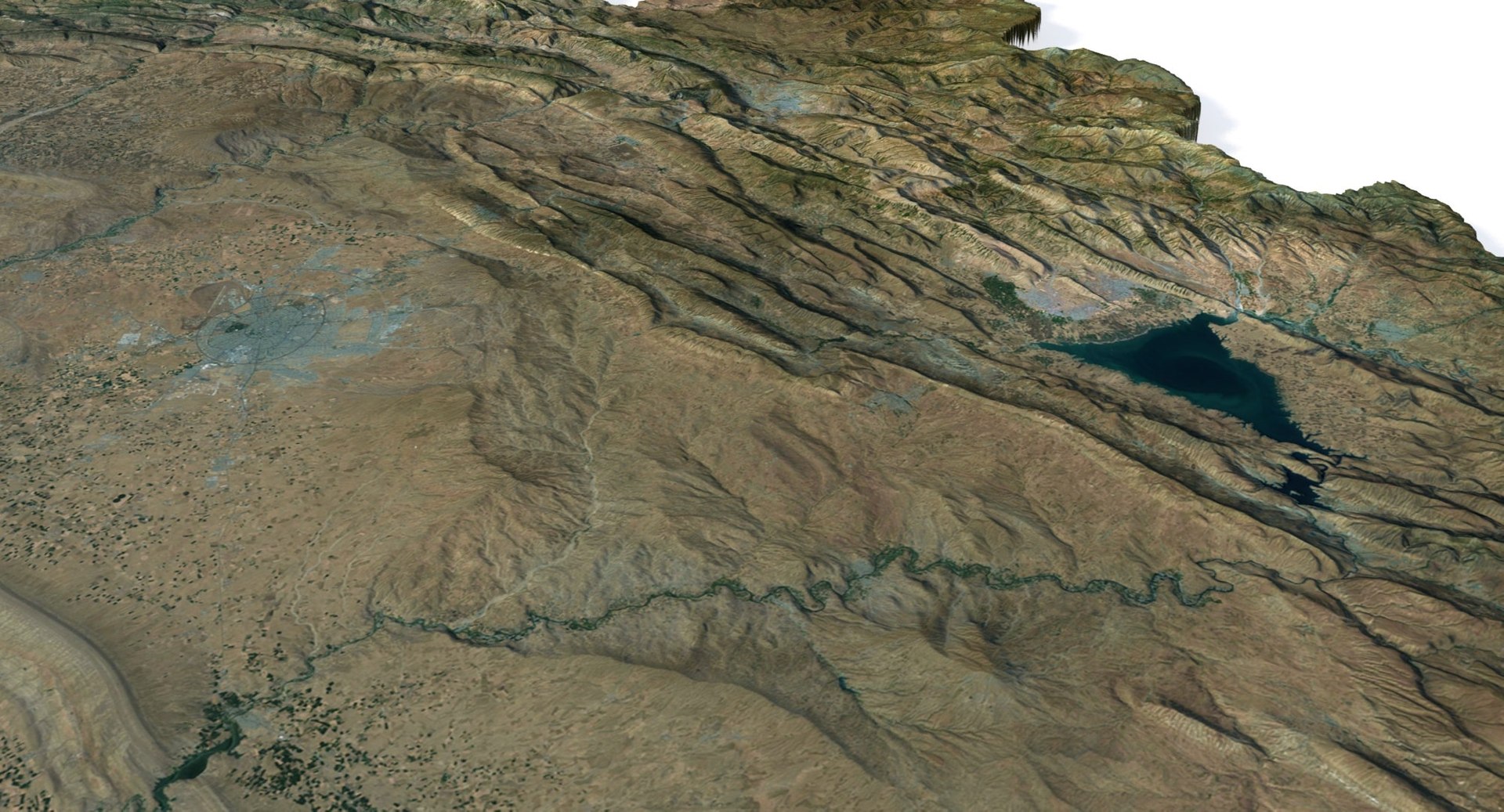 Iraq Terrain 3D Map 3D model - TurboSquid 2095106