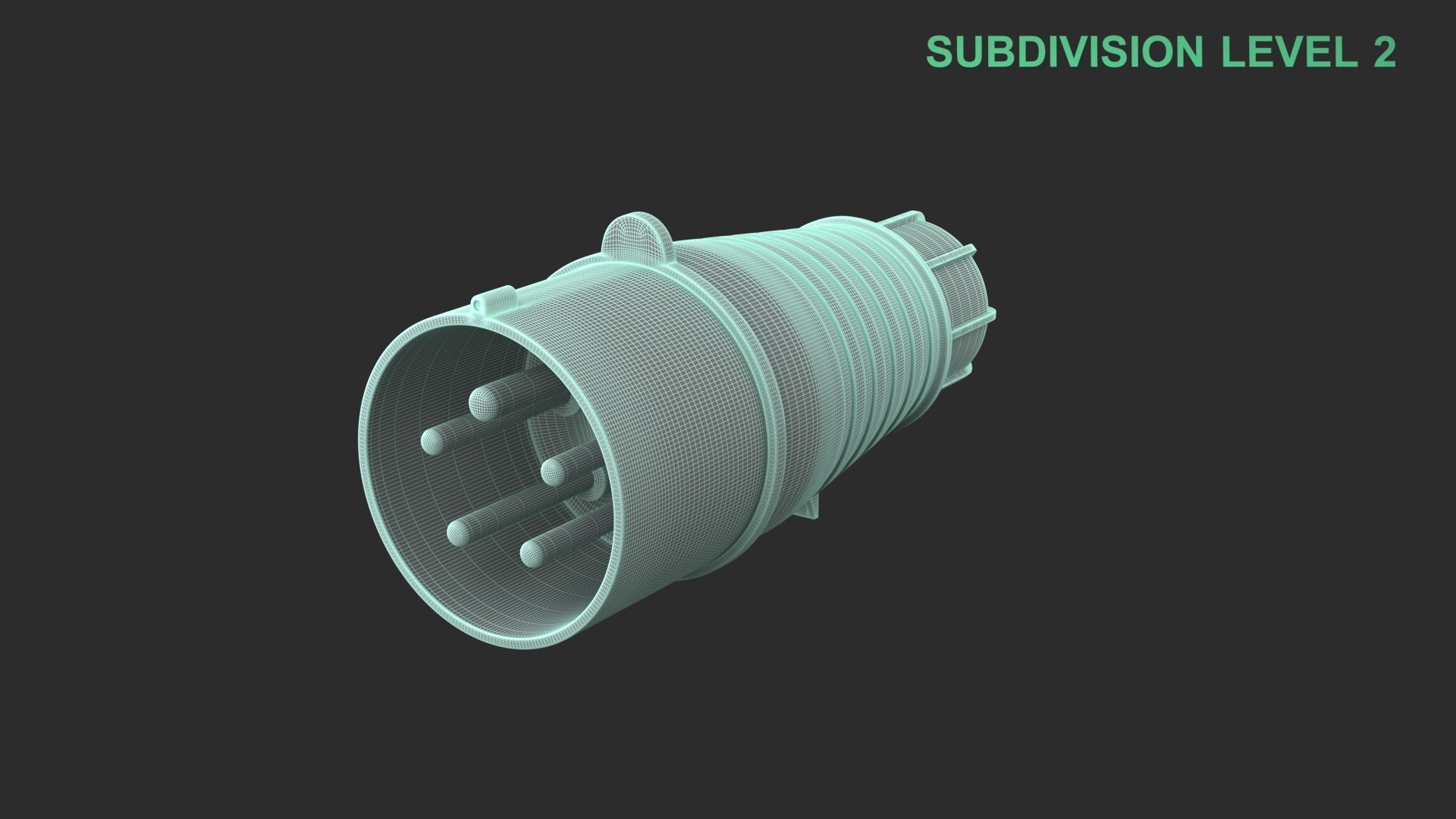 3D Three Phase Plug Model - TurboSquid 2465491