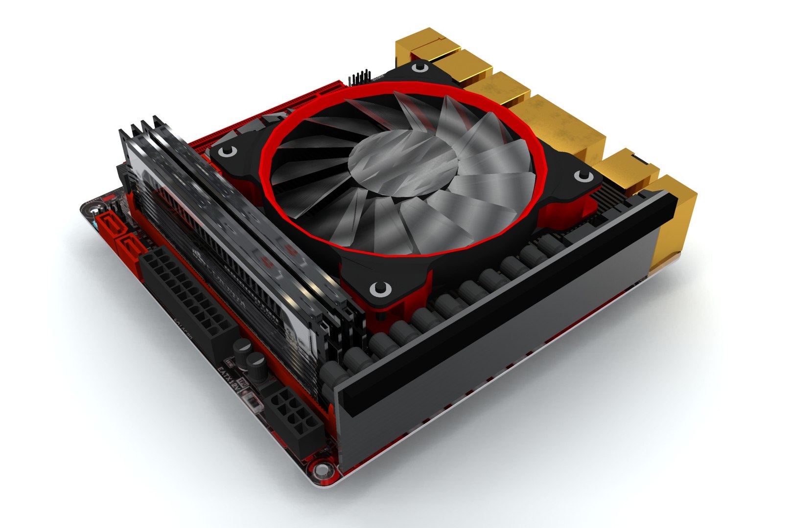 3d Asus Rog Maximus Viii Model