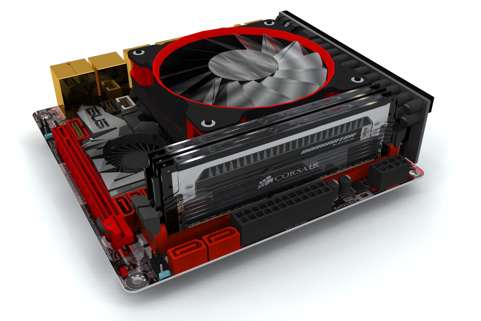 3d Asus Rog Maximus Viii Model