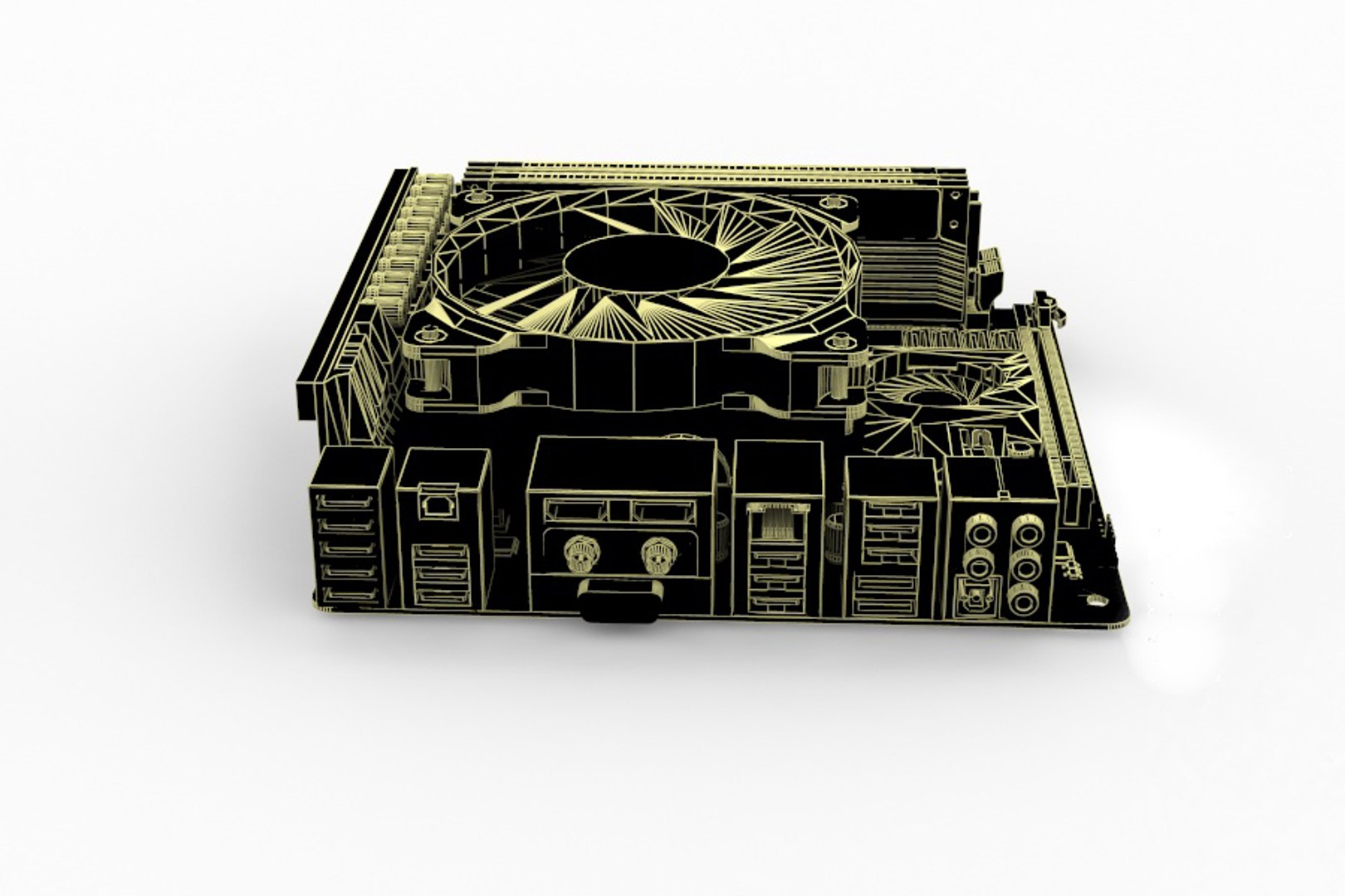 3d Asus Rog Maximus Viii Model