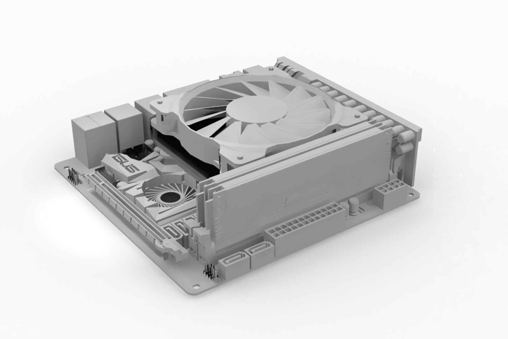 3d Asus Rog Maximus Viii Model
