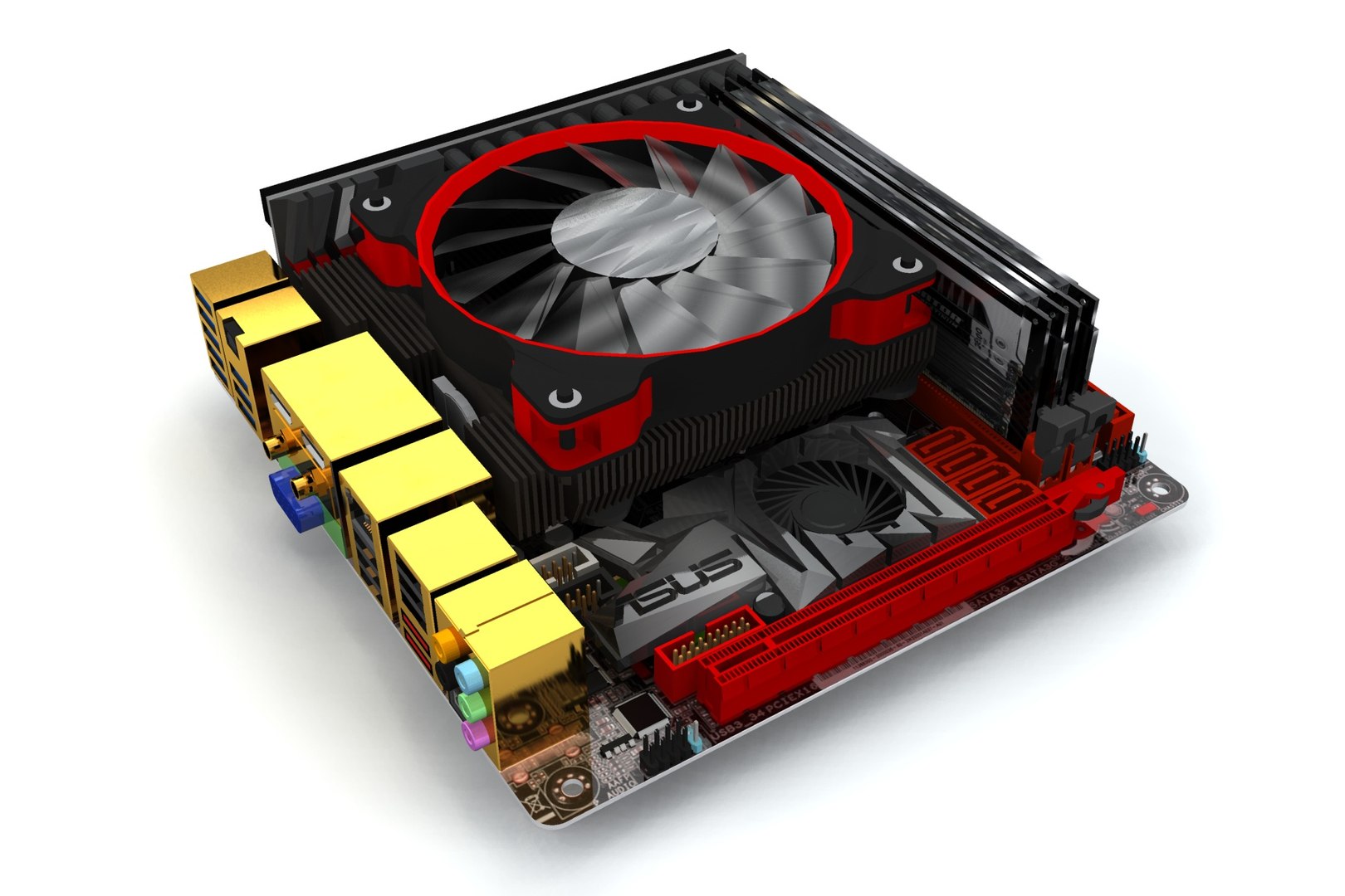 3d Asus Rog Maximus Viii Model