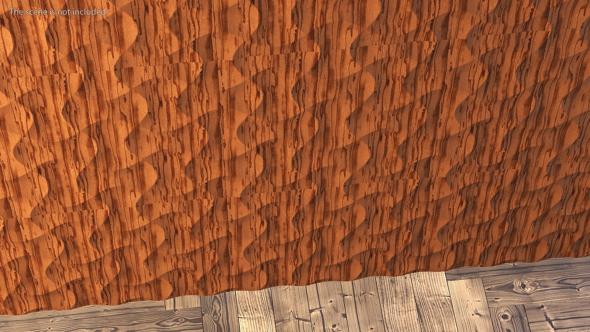 3D Model 3D Wall Panel Wave Wood - TurboSquid 1907993