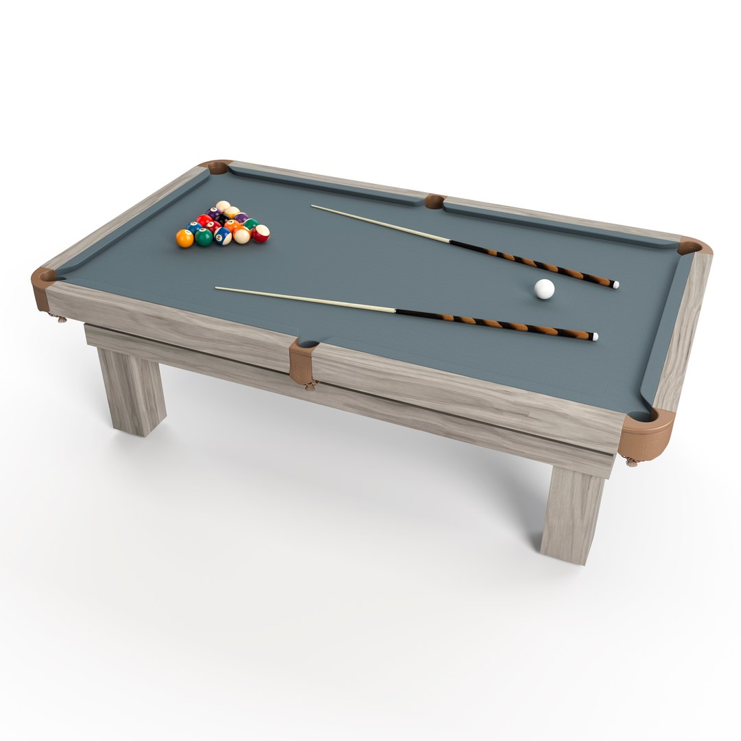 Rustic Pool Table Model - TurboSquid 1910640