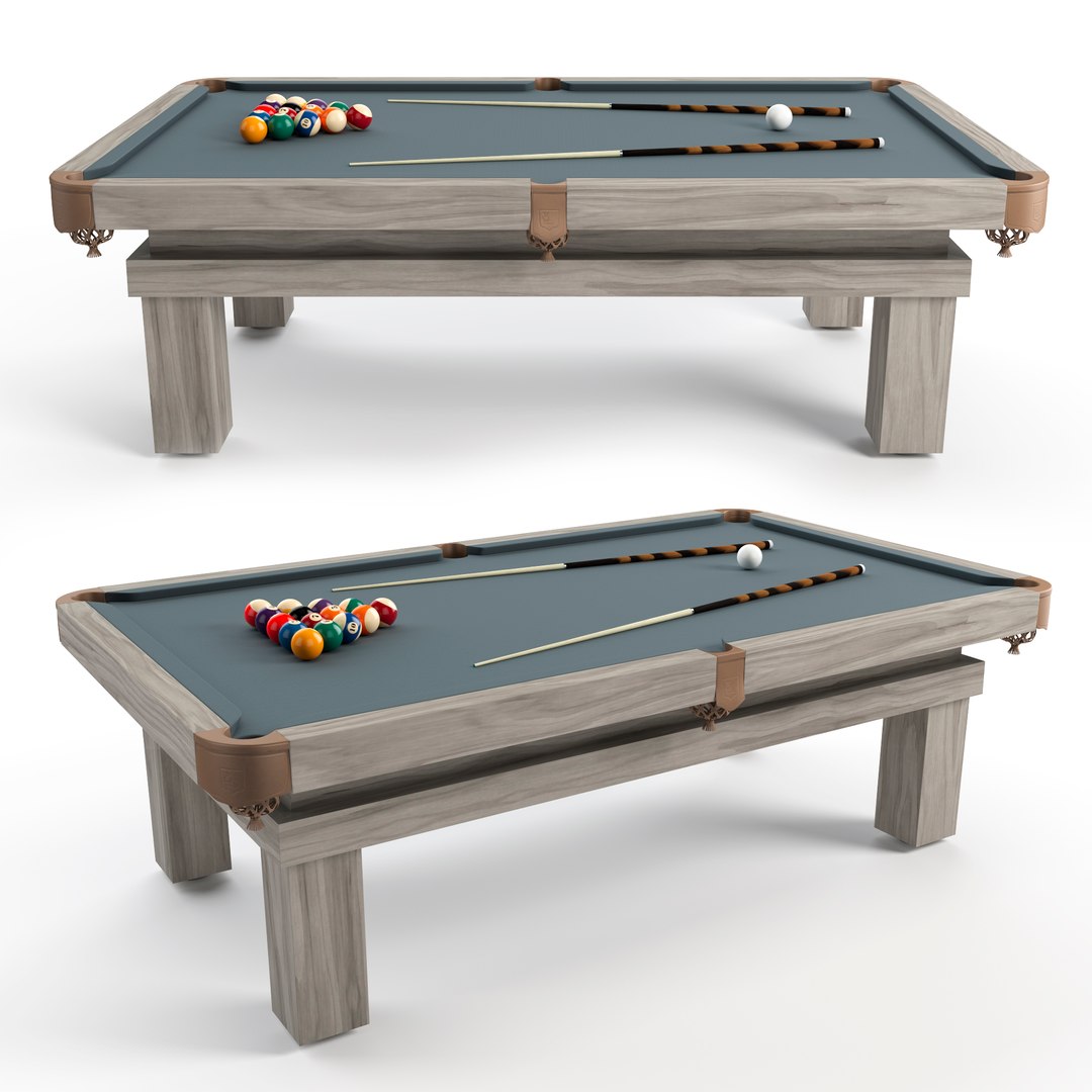 Rustic Pool Table Model - TurboSquid 1910640