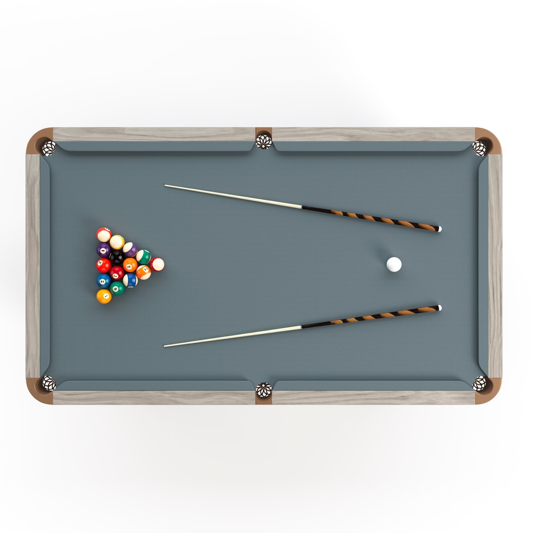 Rustic Pool Table Model - TurboSquid 1910640