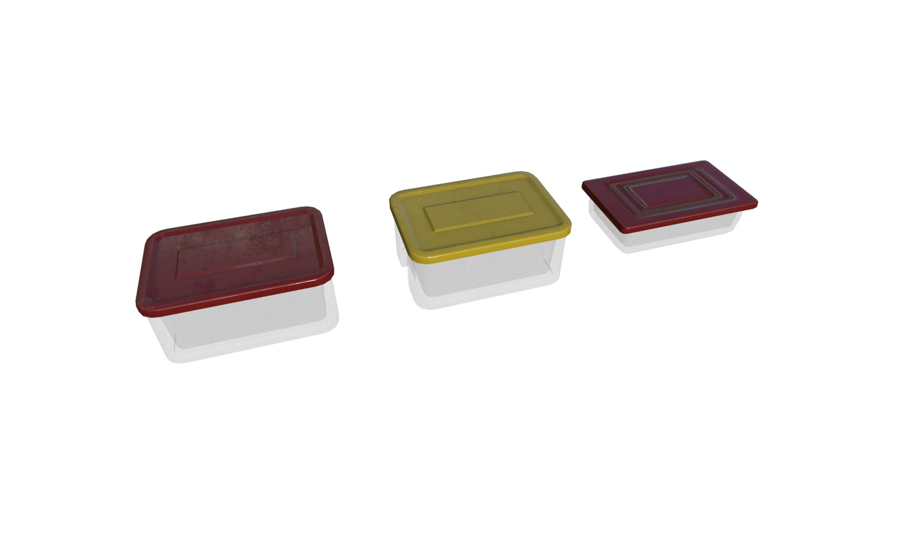 Plastic Containers Pack 3D Model - TurboSquid 2103806
