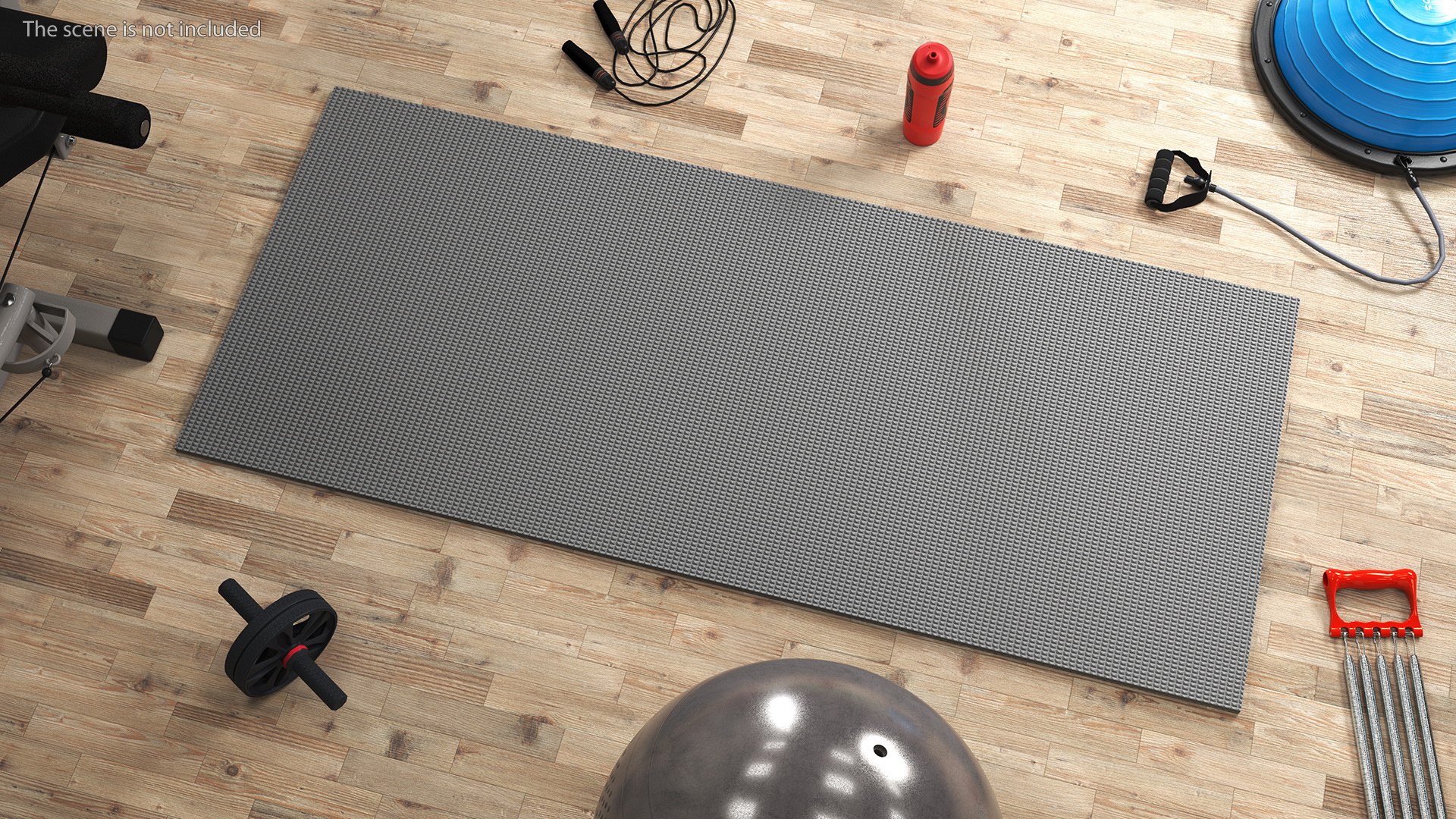 Professional Grey Yoga Mat 3D Model - TurboSquid 2142616