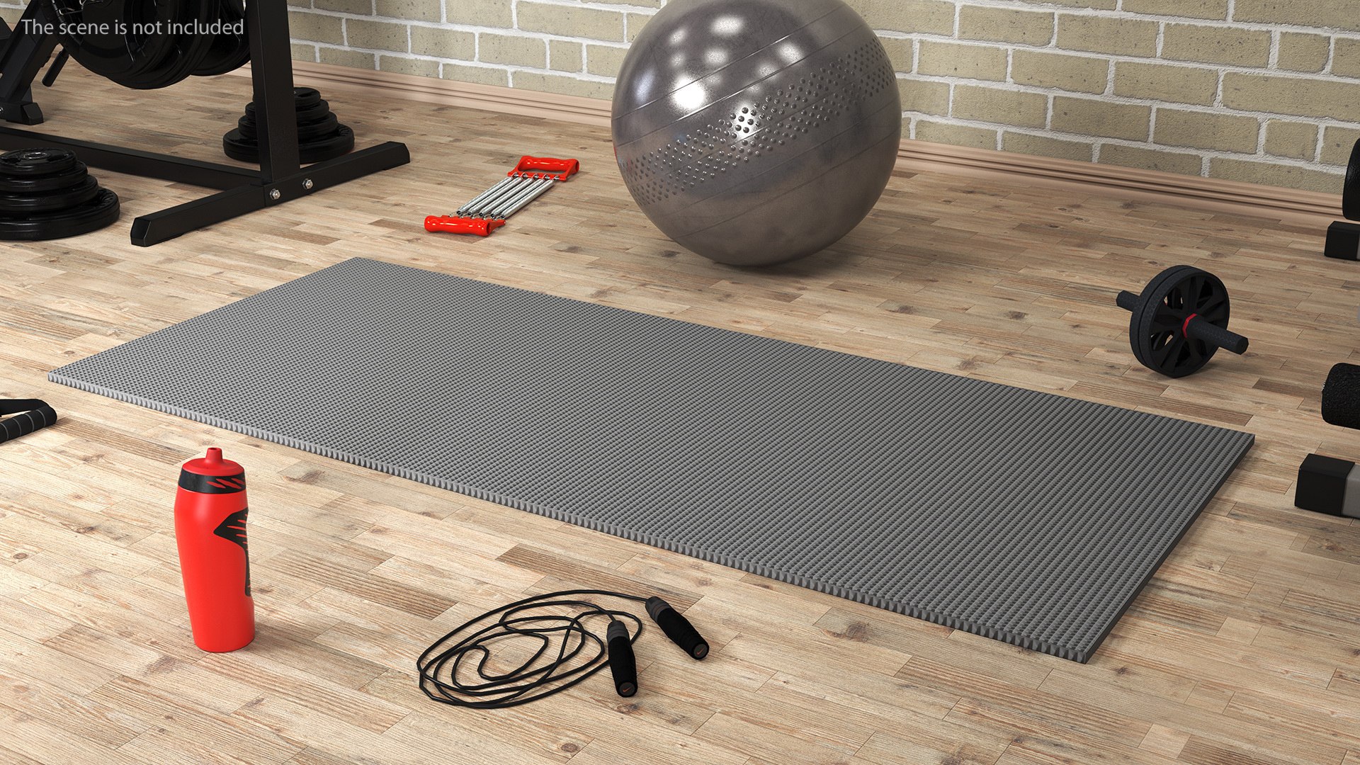 Professional Grey Yoga Mat 3D Model - TurboSquid 2142616