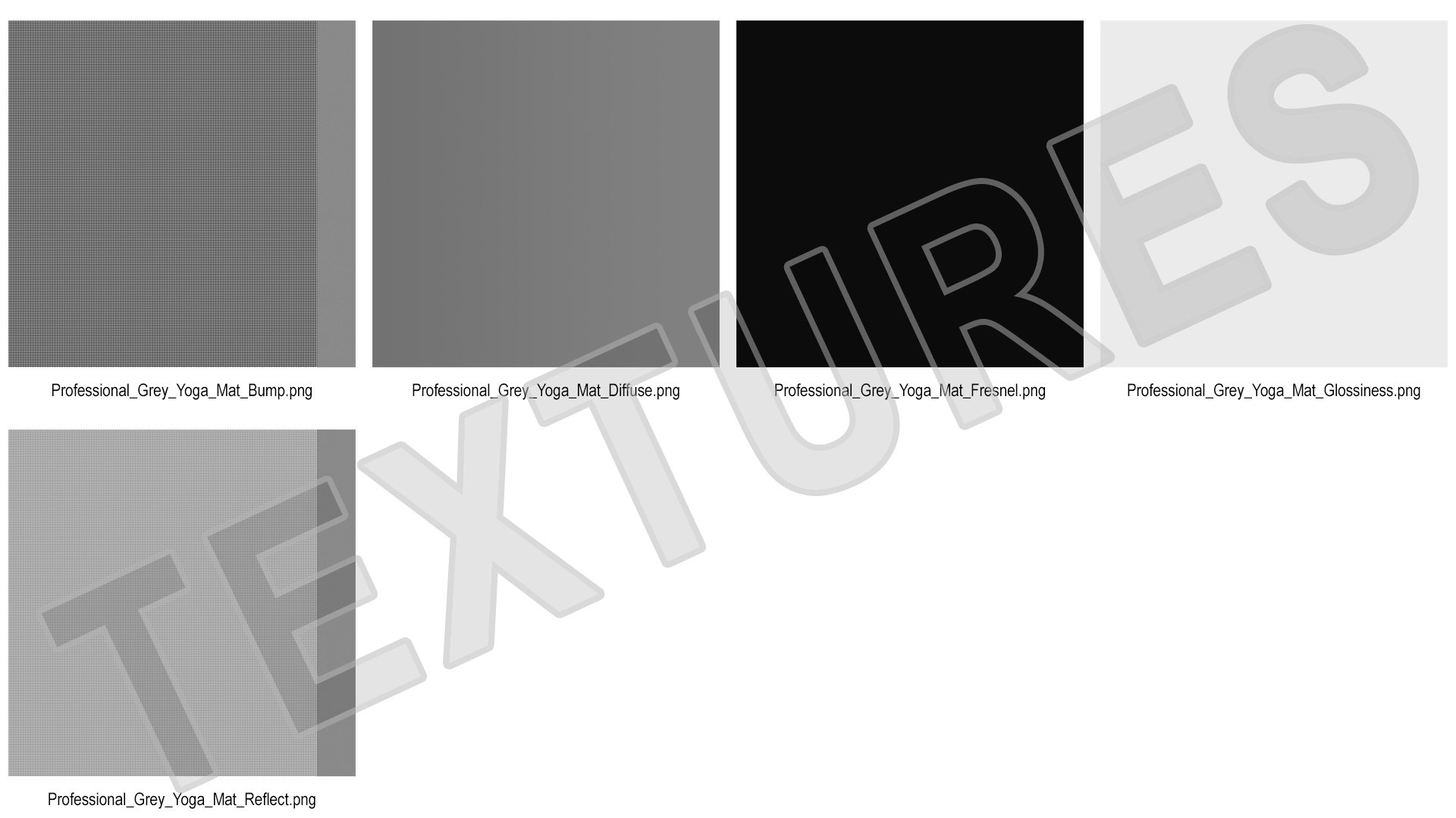 Professional Grey Yoga Mat 3D Model - TurboSquid 2142616