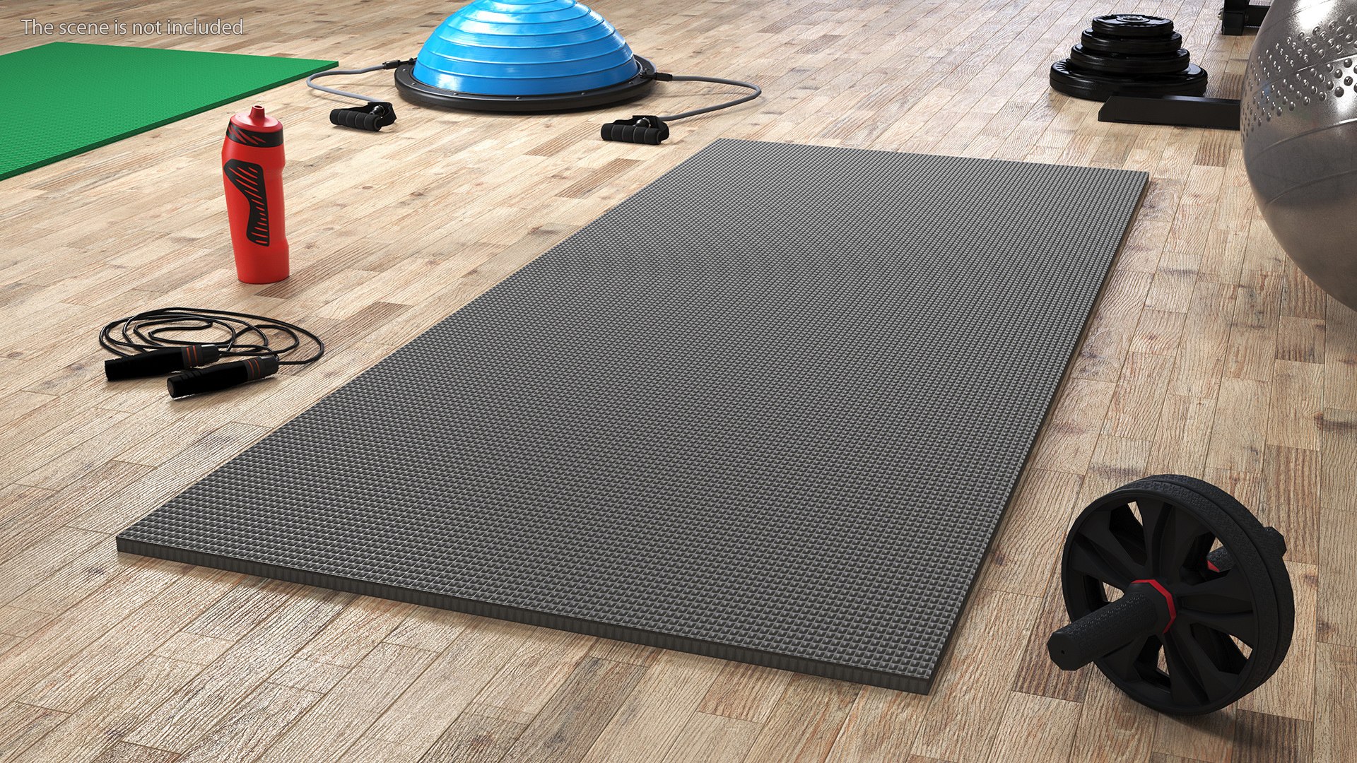 Professional Grey Yoga Mat 3D Model - TurboSquid 2142616