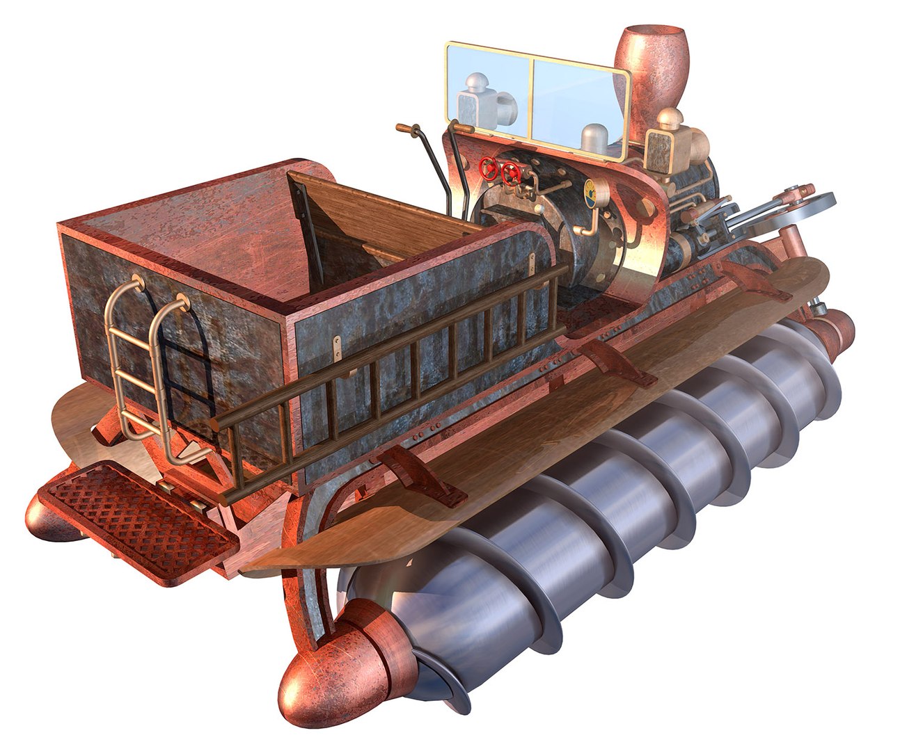 Vehicle Screw Propelled 3D Model - TurboSquid 1390849