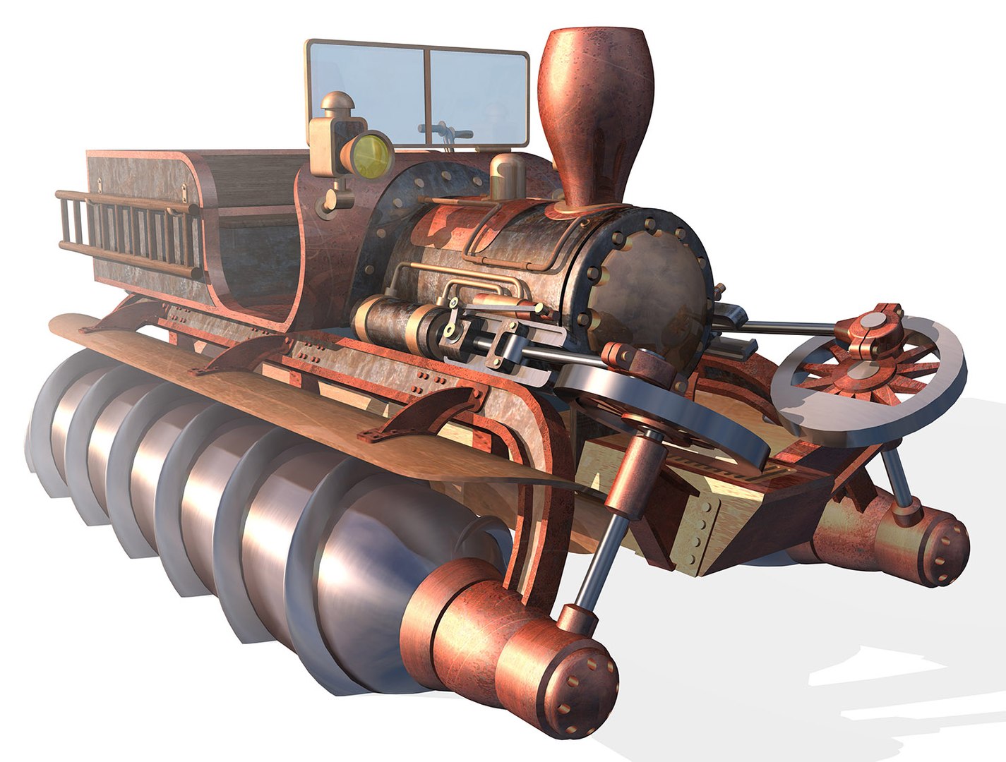 Vehicle Screw Propelled 3D Model - TurboSquid 1390849