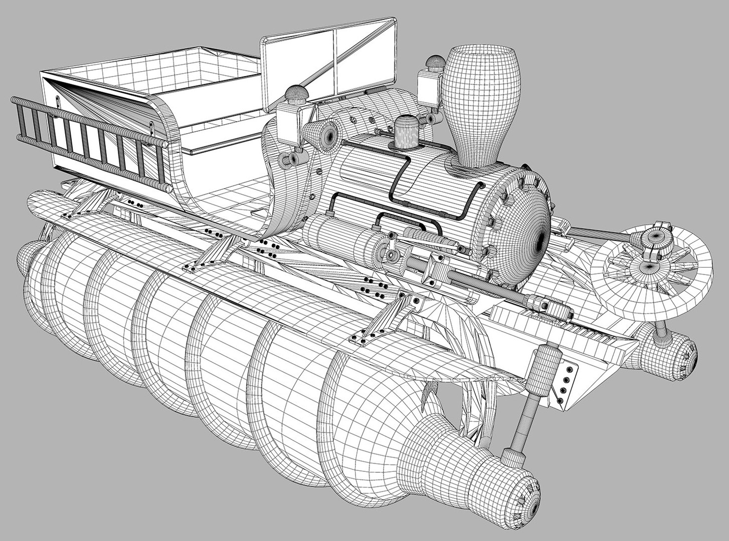 Vehicle Screw Propelled 3D Model - TurboSquid 1390849