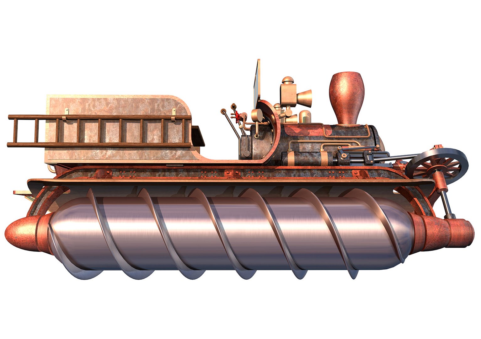 Vehicle Screw Propelled 3D Model - TurboSquid 1390849