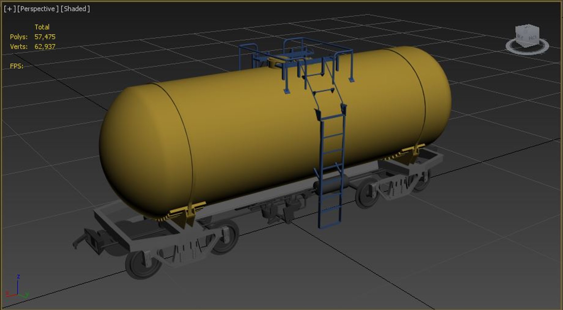 3D Cistern Tank Car Model - TurboSquid 2008485