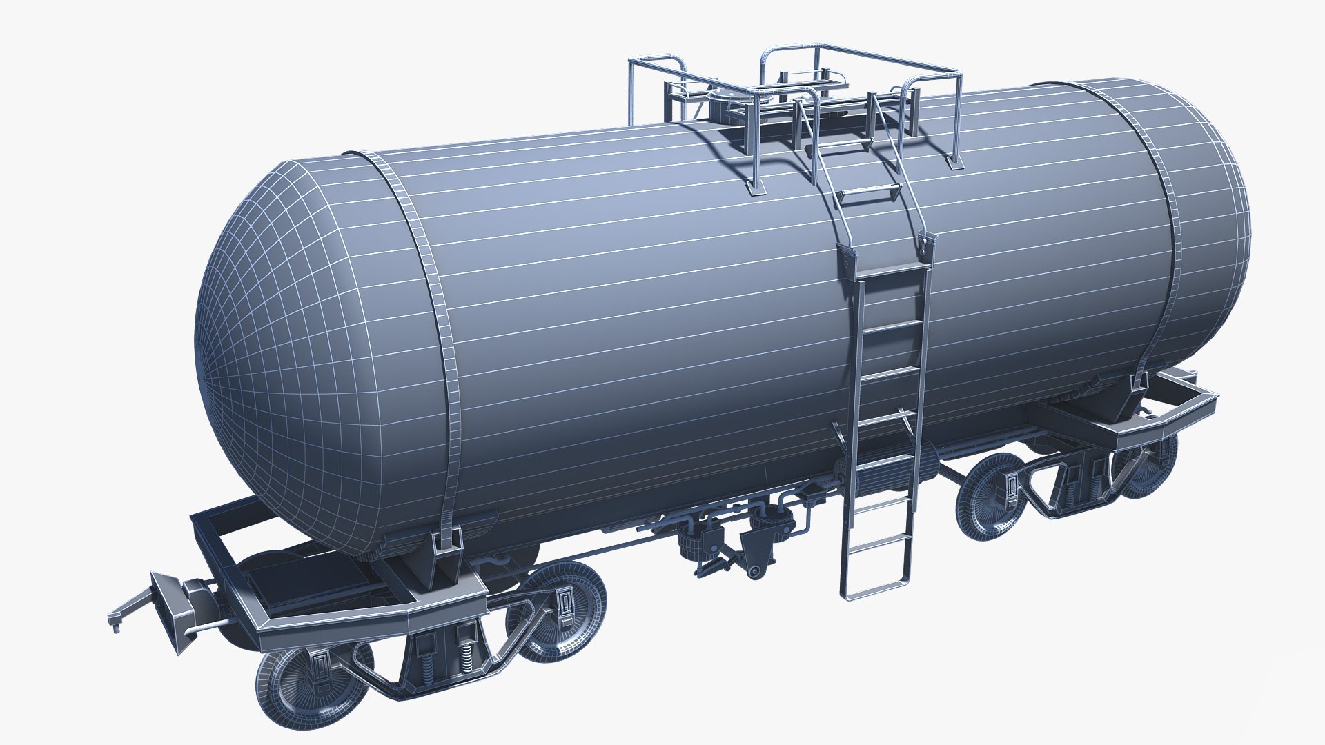 3D Cistern Tank Car Model - TurboSquid 2008485