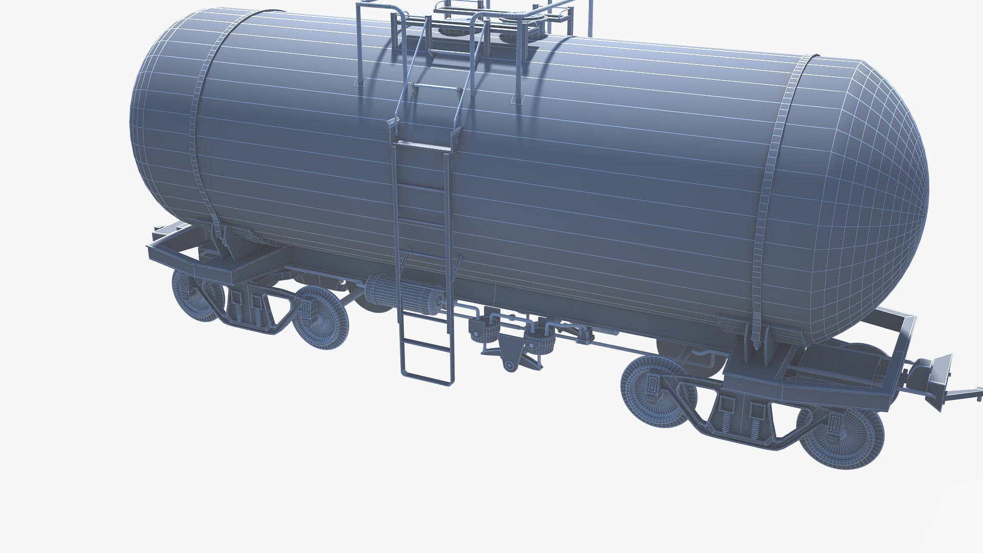 3D Cistern Tank Car Model - TurboSquid 2008485