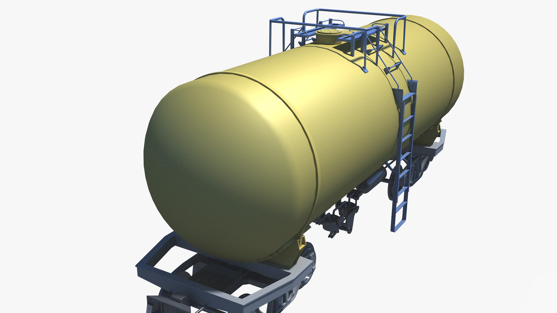 3D Cistern Tank Car Model - TurboSquid 2008485