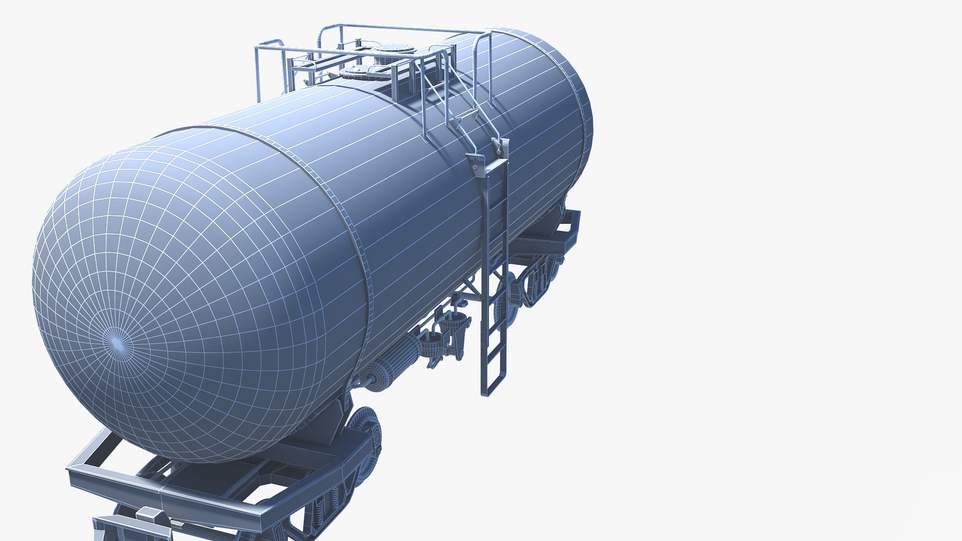 3D Cistern Tank Car Model - TurboSquid 2008485