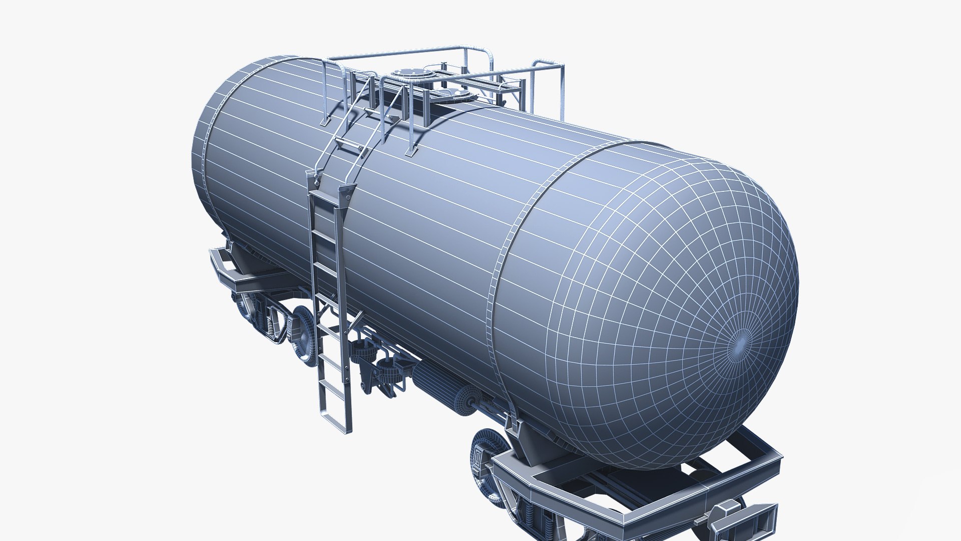 3D Cistern Tank Car Model - TurboSquid 2008485