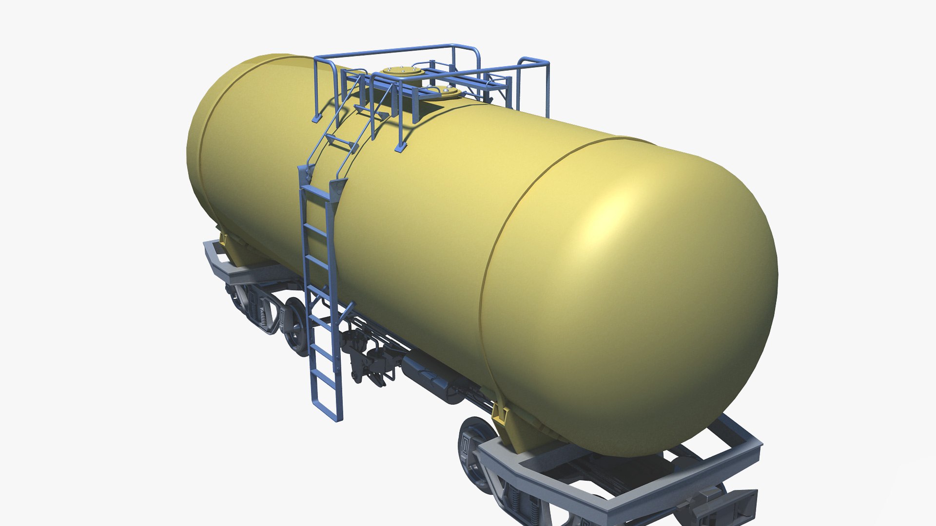 3D Cistern Tank Car Model - TurboSquid 2008485