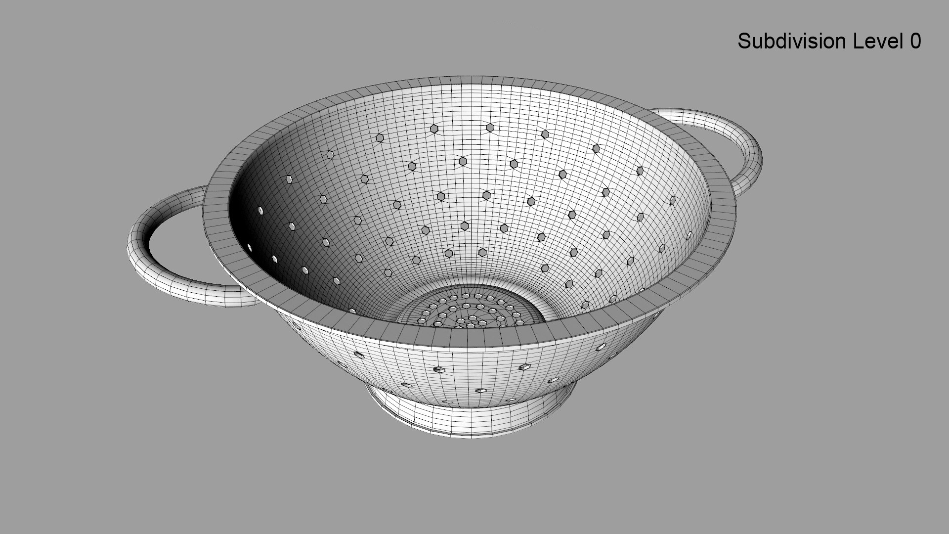 Colander kitchenware 3D model - TurboSquid 1688849