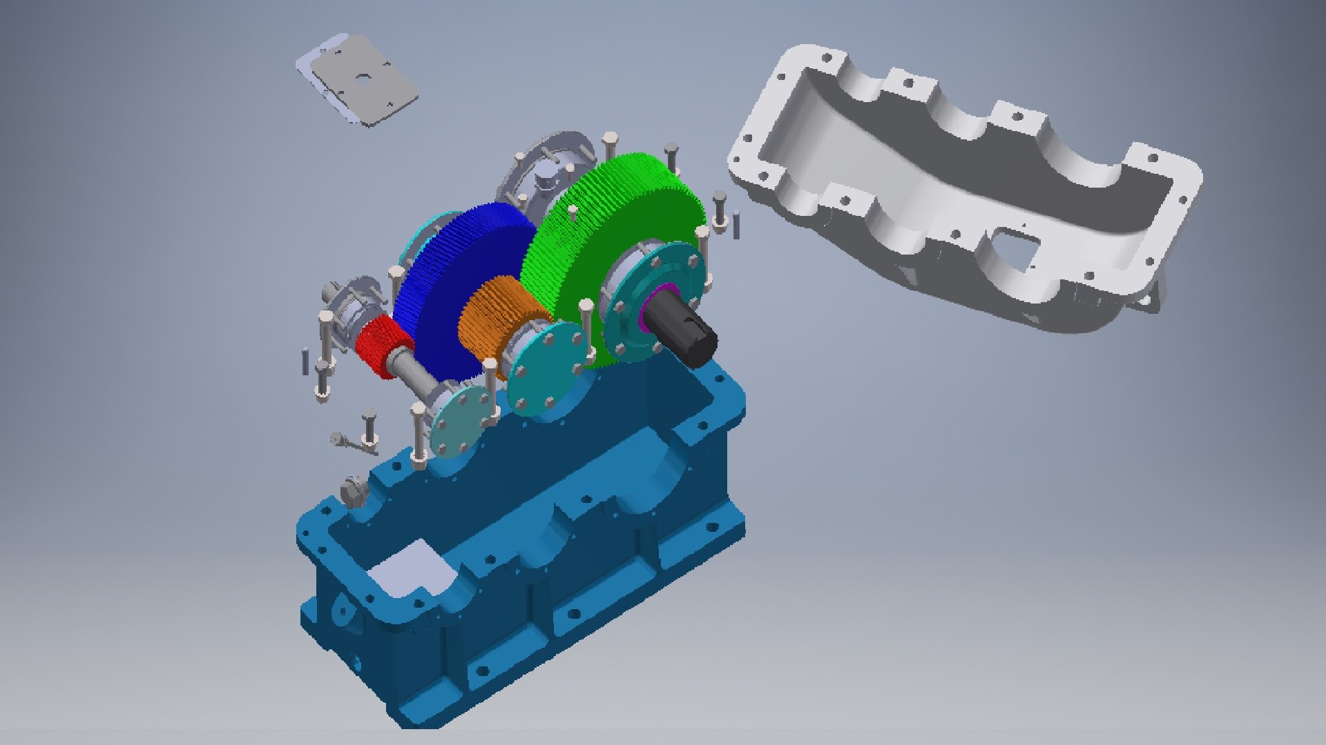 3D Model 2 Steps Reduce Gearbox - TurboSquid 2060930