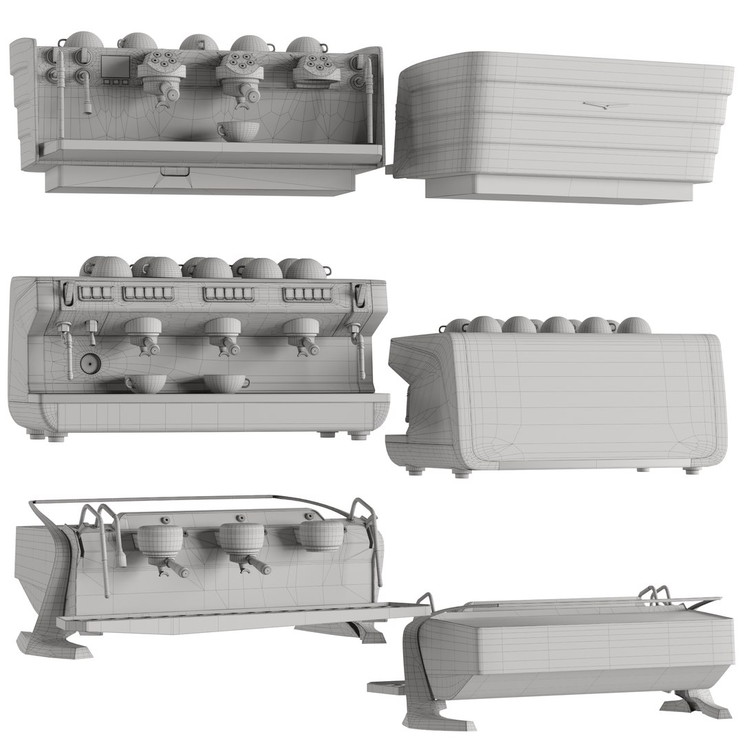 Coffee Makers Set 4 Commercial 3D Model - TurboSquid 2145806