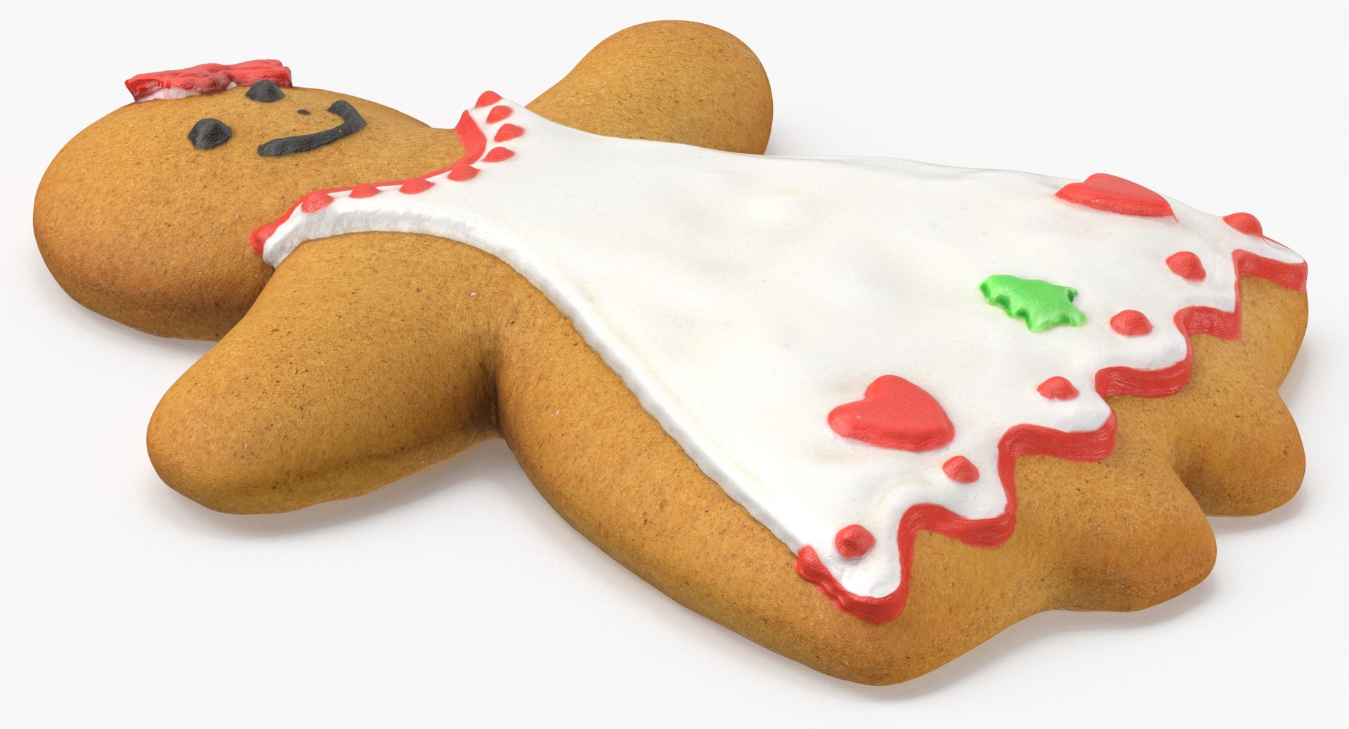 Gingerbread Woman Cookie 01 3D - TurboSquid 1860949