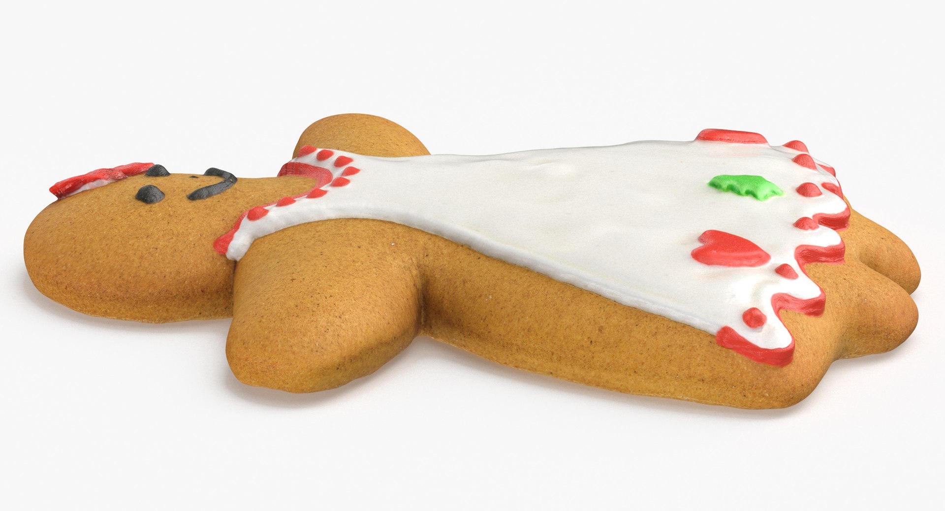 Gingerbread Woman Cookie 01 3D - TurboSquid 1860949