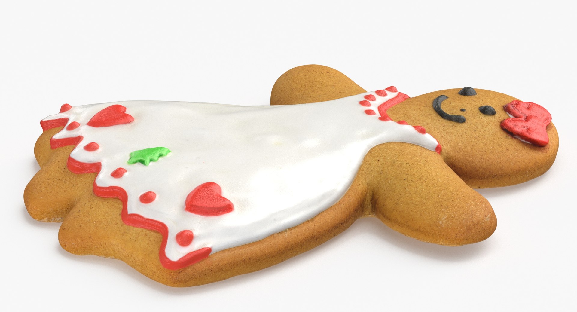 Gingerbread Woman Cookie 01 3D - TurboSquid 1860949